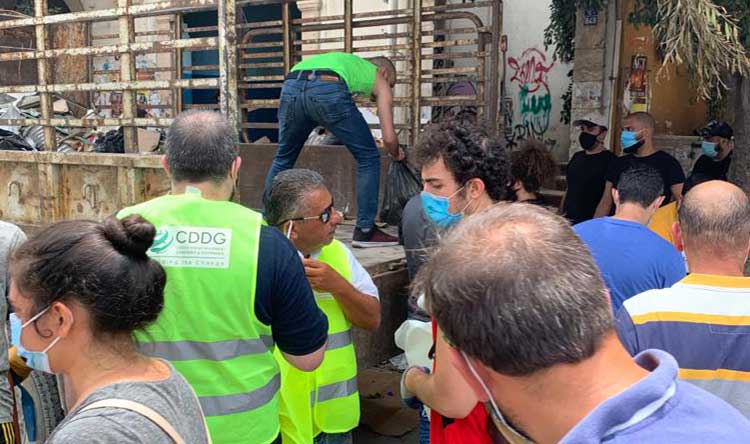 جمعية CDDG ترفع الركام عن بيروت - Lebanese Forces Official Website