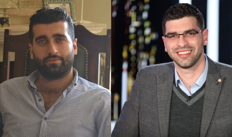 الصحافي عمر قصقص والناشط طارق ابو صالح الى مكتب مكافحة الجرائم ...