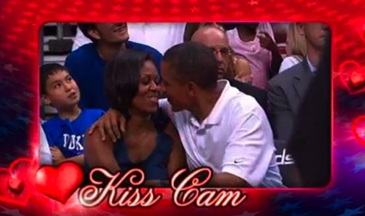 بالفيديو: NBA بلقطات مثيرة... أوباما وبيكهام في "kiss Cam" - Lebanese ...