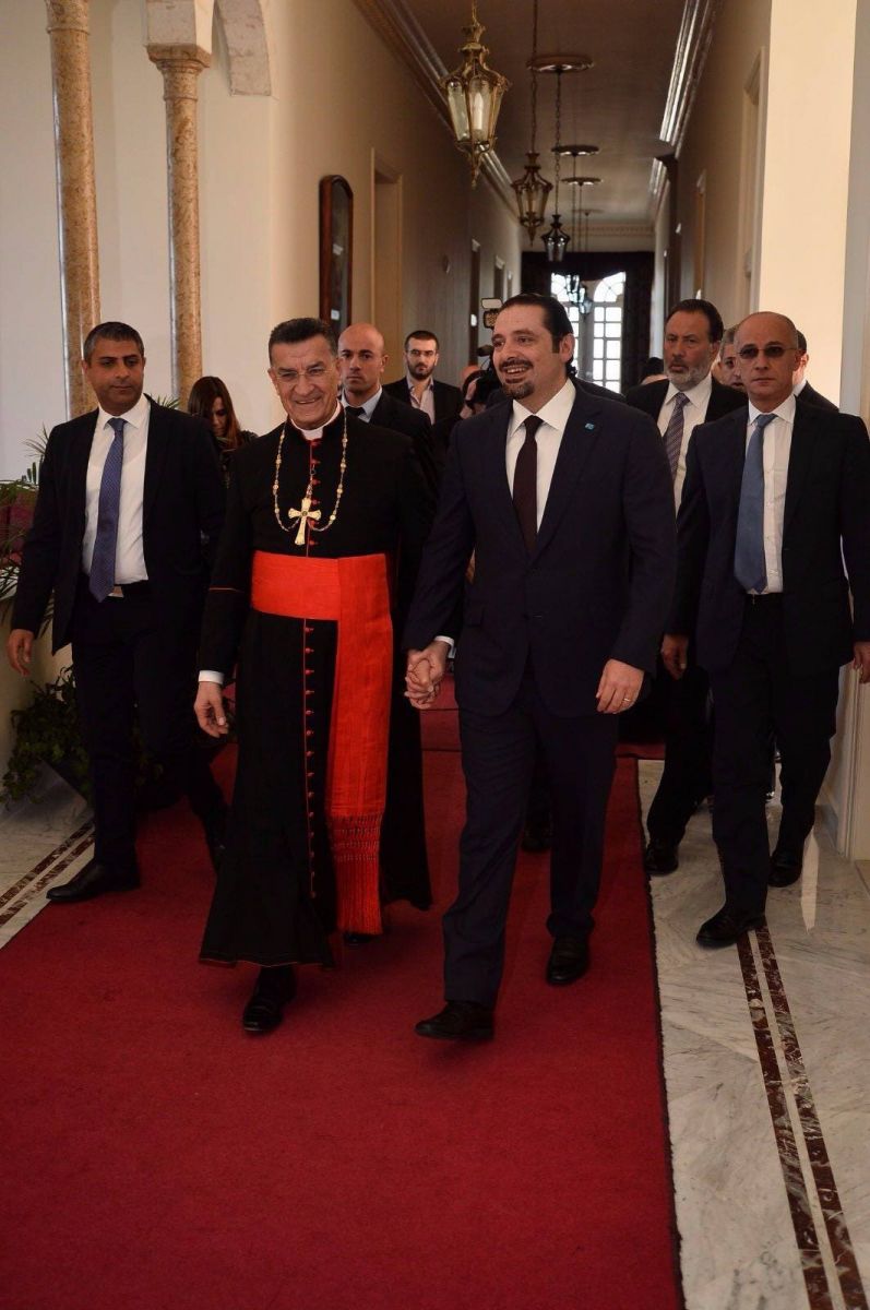 بالصور الحريري في بكركي للقاء الراعي Lebanese Forces Official Website