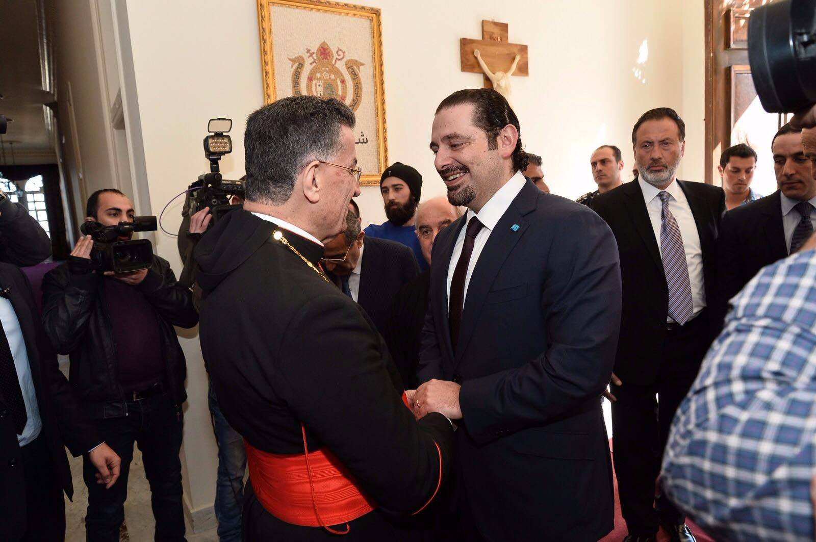 بالصور الحريري في بكركي للقاء الراعي Lebanese Forces Official Website