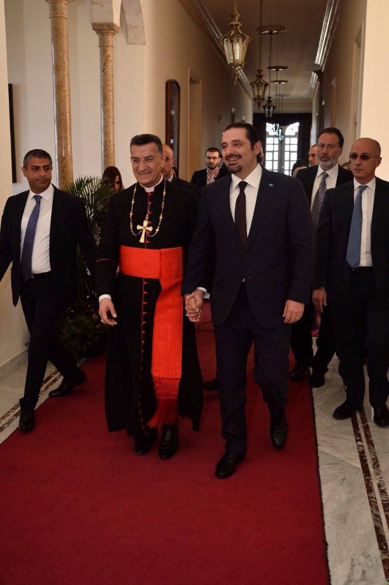 بالصور الحريري في بكركي للقاء الراعي Lebanese Forces Official Website