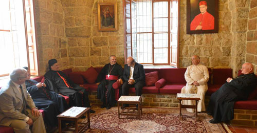 بالصور: الراعي انتقل الى المقر البطريركي الصيفي في الديمان - Lebanese ...