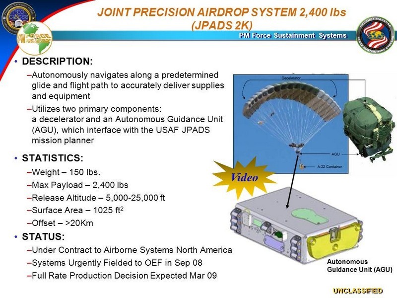 نظام JPADS لفكّ الحصار عن الشعب السوري - Lebanese Forces Official Website