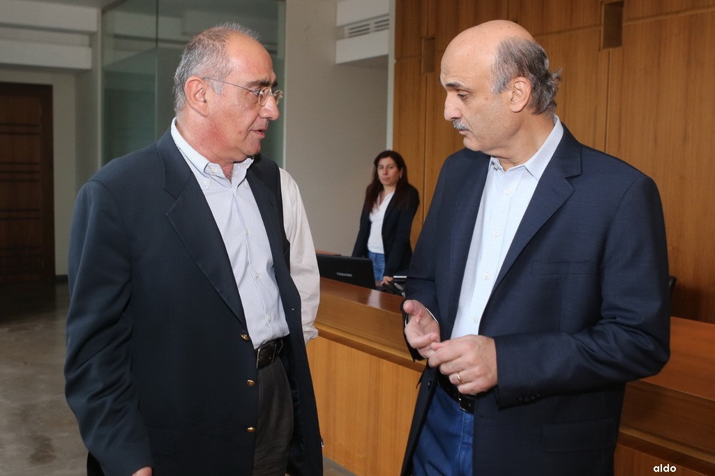 بالصور: جعجع عرض للأوضاع السياسية مع سعيد